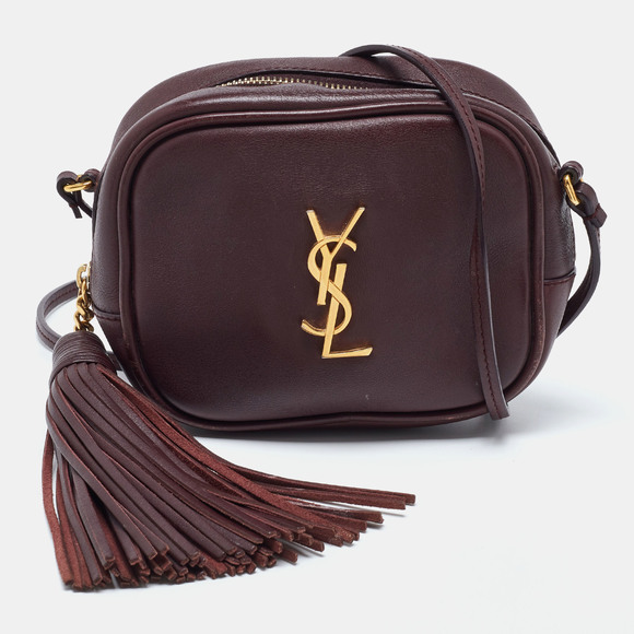 Yves Saint Laurent | Bags | Saint Laurent Burgundy Leather Blogger ...